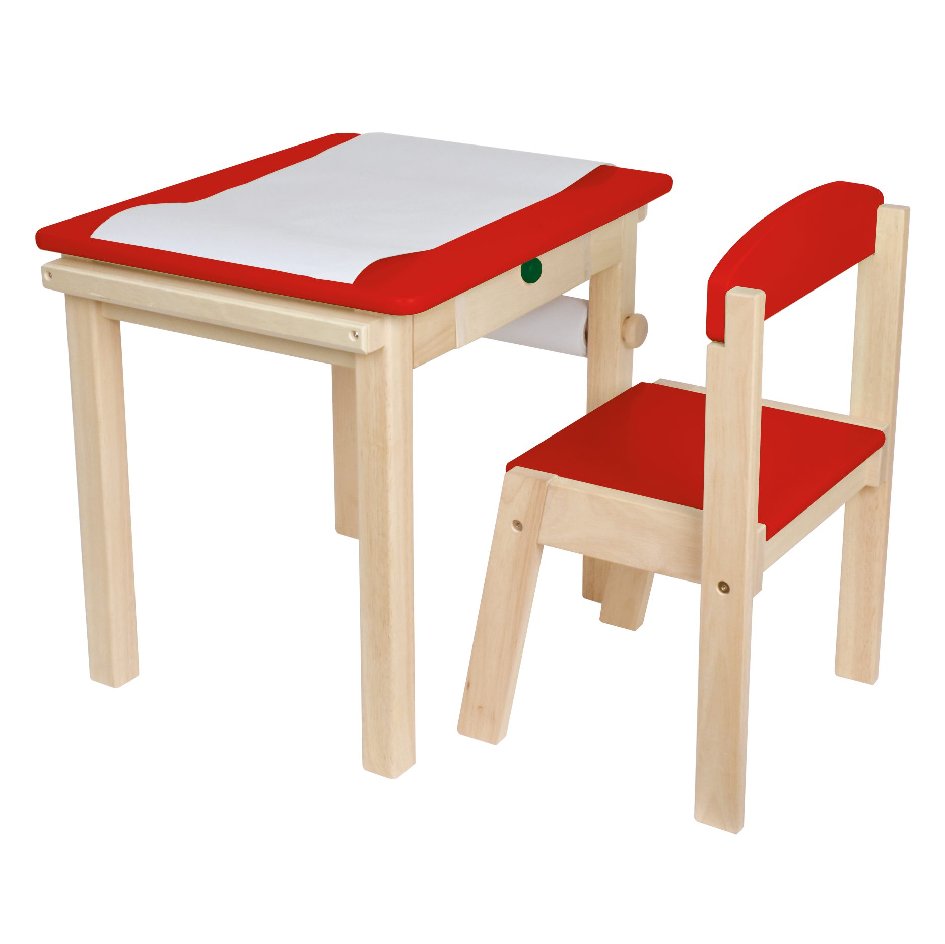 SMALL DESK AND CHAIR WITH PAPER ROLL – Blue Ribbon Toys